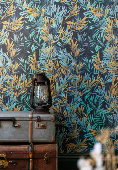Underwater Grasses Aqua Turquoise Wallpaper | Mind The Gap Freshwater Grass