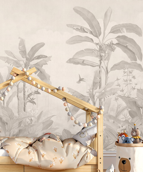 Mural - Borneo Vintage Sepia (Per Sqm) - Natty and Polly Wallpaper ...