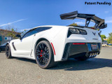 EOS ZR1 Style Rear High Wing Spoiler, Painted Carbon Flash :: 2014-2019 ...