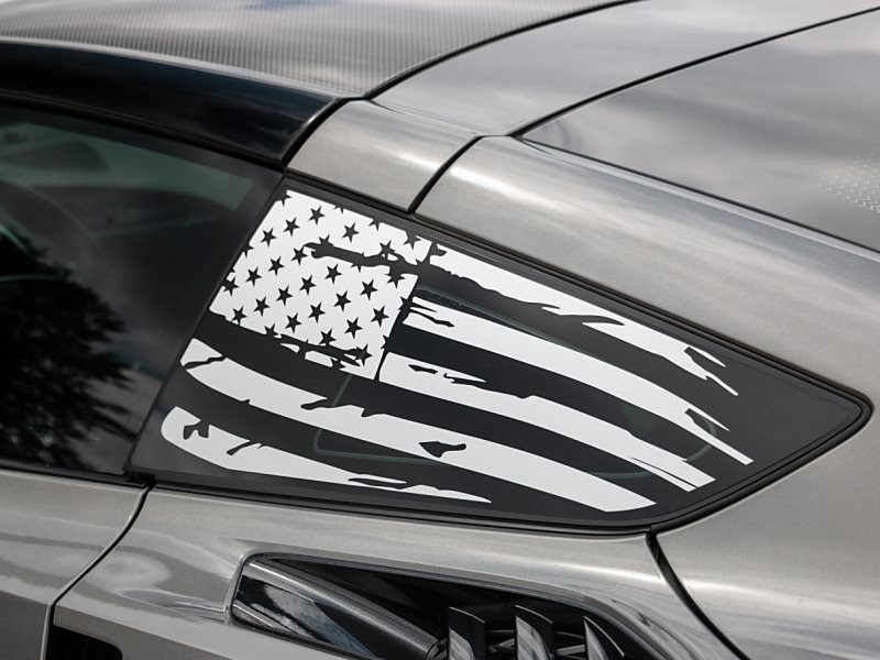 Phastek Distressed Flag Side Window Decal