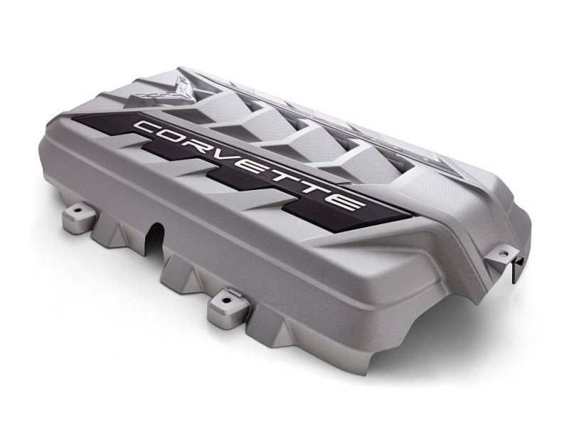 Chevrolet LT2 Engine Cover, Sterling Silver