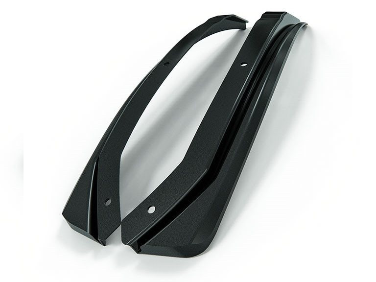 ACS Rear Rock Guards, 1LE Black