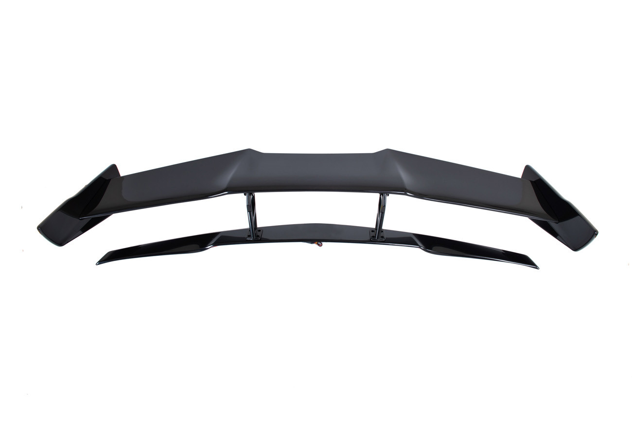 EOS ZR1 Style Rear High Wing Spoiler, Painted Carbon Flash