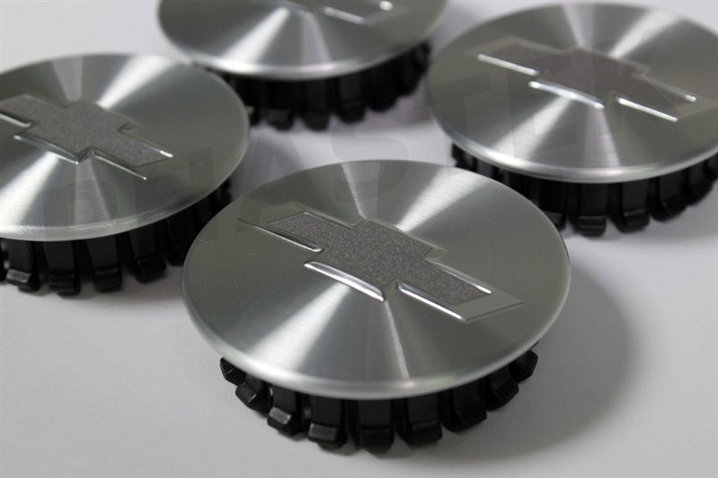 Chevrolet Silver Wheel Center Caps w/Autobot Logo, Set of 4