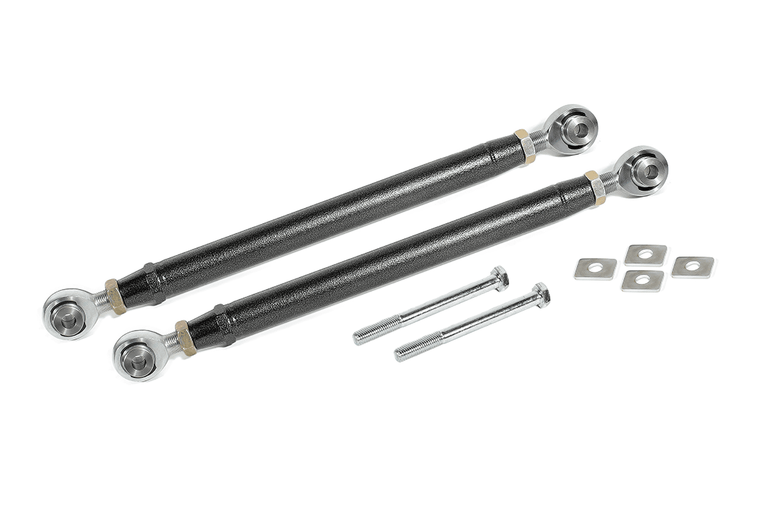 BMR Adjustable Rear Toe Rods, Black Hammertone