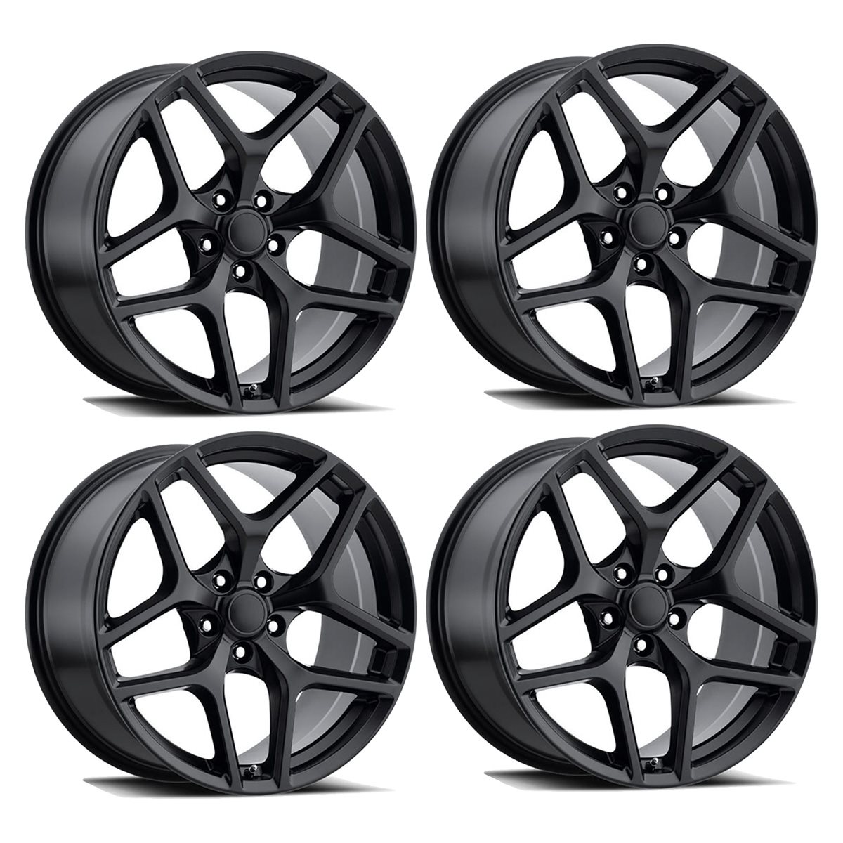 FR 27F Z28 Replica Wheels, Satin Black, 20x10 & 20x10