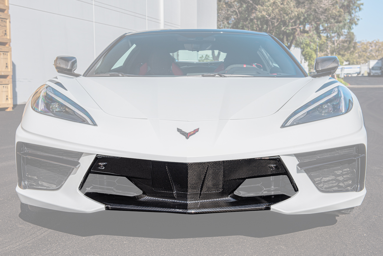 EOS C8 Front Fascia Panel Grille Cover, Carbon Fiber