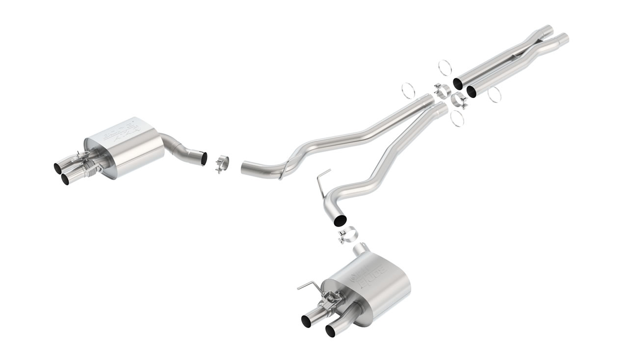Borla ATAK Cat-Back Exhaust System 140684, Reuse Factory Tips