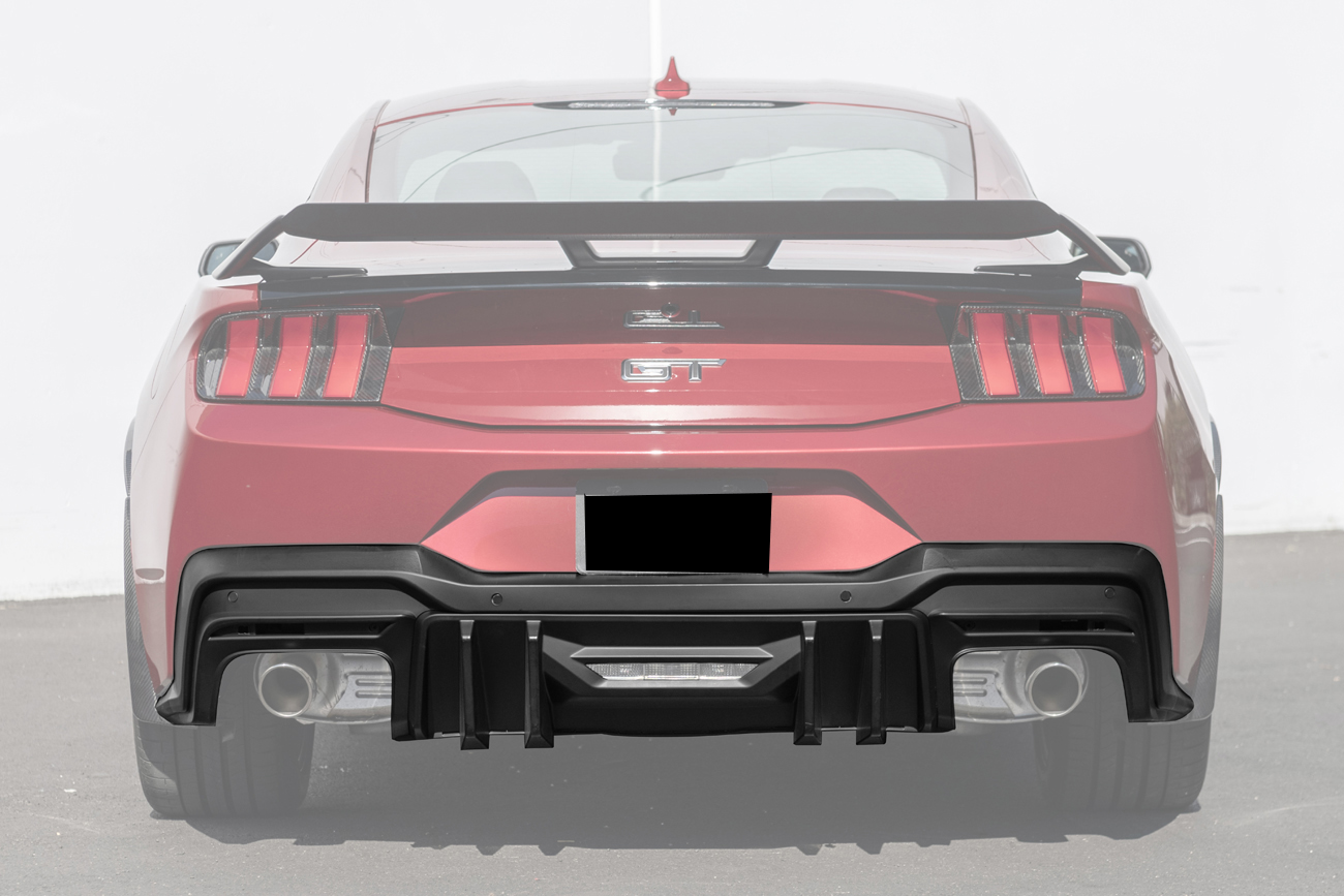 EOS Performance Package Rear Bumper Diffuser, Matte Black