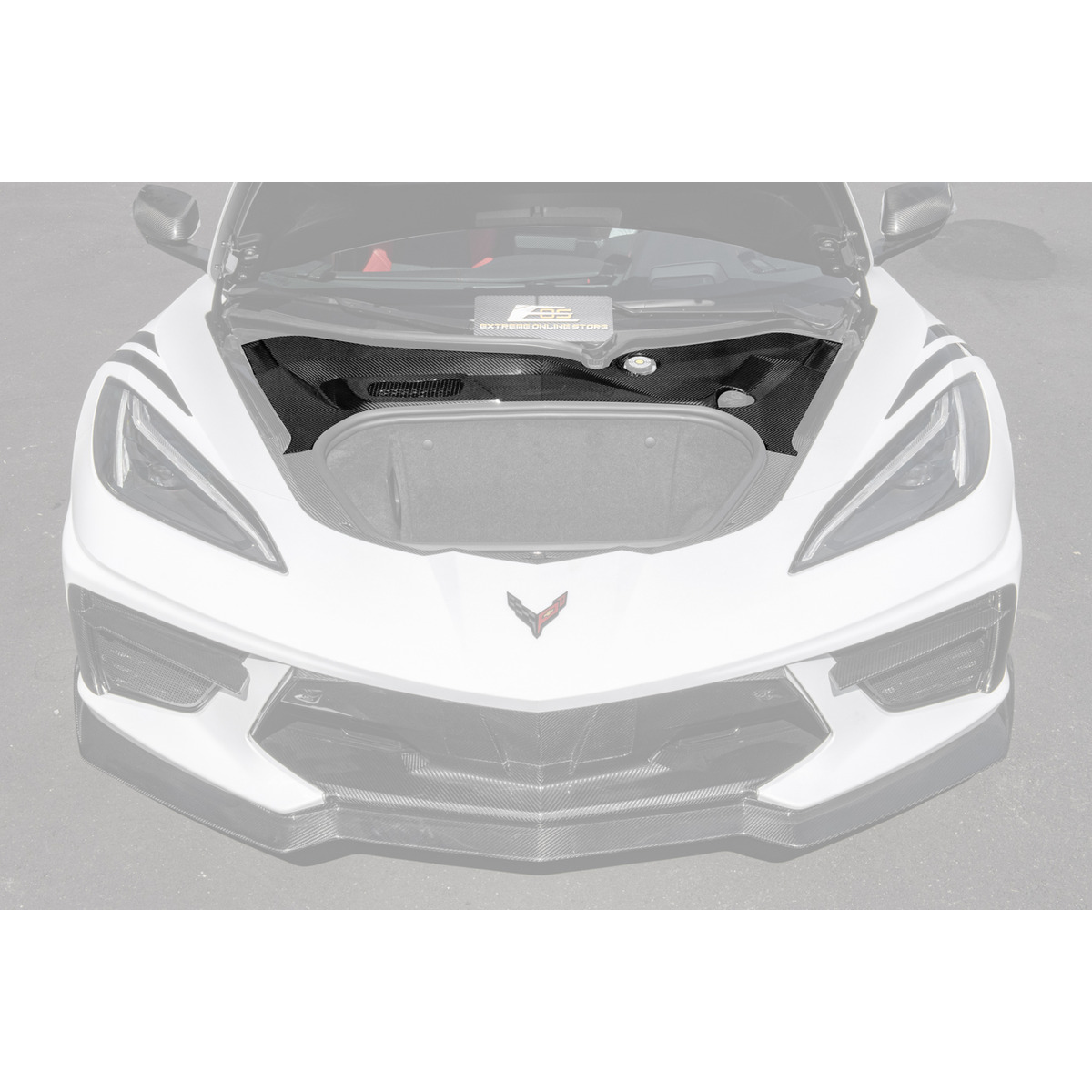 EOS Front Trunk Upper Trim Cover Kit, Carbon Fiber