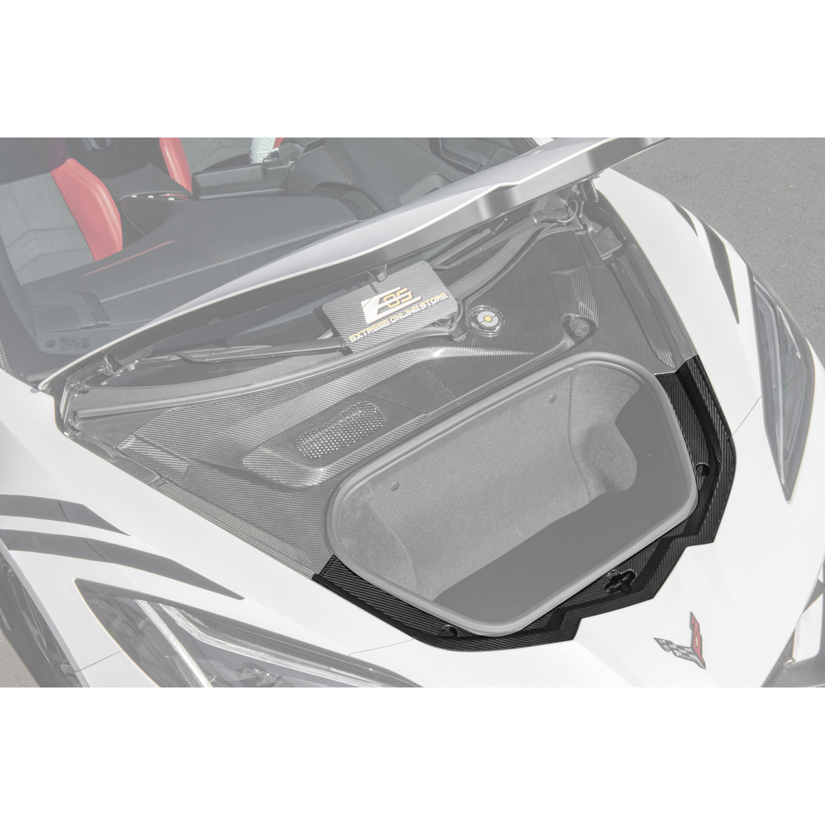 EOS Front Trunk Lower Trim Cover Kit, Carbon Fiber