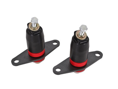 BMR Motor Mount Kit, Polyurethane Bushings, Black Anodized