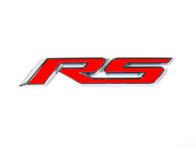 Chevrolet "RS" Emblem, Red Paint