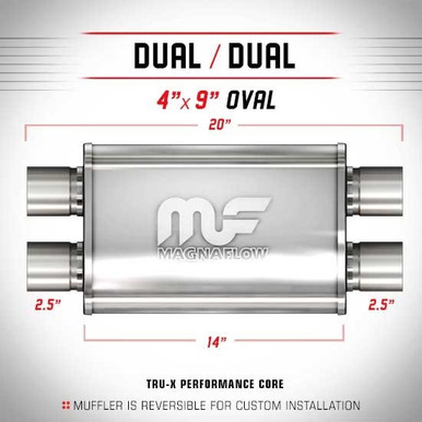 Magnaflow Tru X Resonated Universal 2.5" X-Pipe