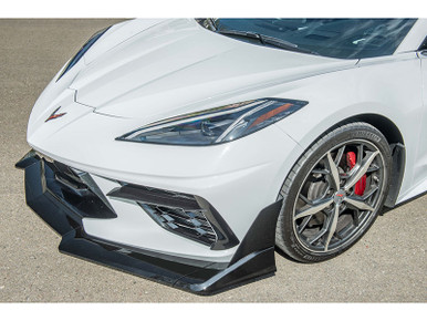 EOS Stage 3 ZR1 Style 7-Piece Front Splitter, Gloss Black