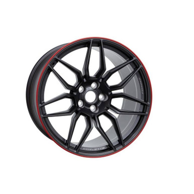 GM Forged Aluminum Spider-Design Rear Wheel, Satin Graphite, 21x13