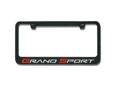 Elite C6 "Grand Sport" License Plate Frame, Black