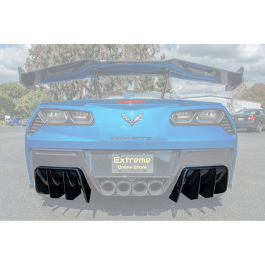 EOS Rear Bumper Diffuser Fins Add On, Unpainted