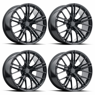 PR194 2017 ZL1 Replica Wheel Set, Gloss Black, 20x10 & 20x11