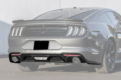 EOS GT350 Style Rear Bumper Diffuser, Matte Black