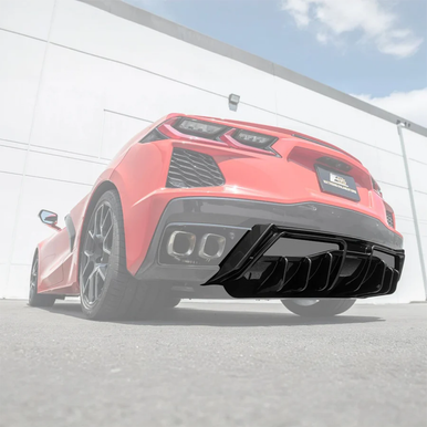 EOS Rear Bumper Diffuser Add-On, Gloss Black