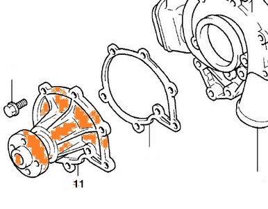 TOYOTA 44448008 WATER PUMP INSERT ONLY
