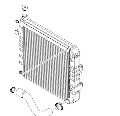 HYSTER 2037936 RADIATOR