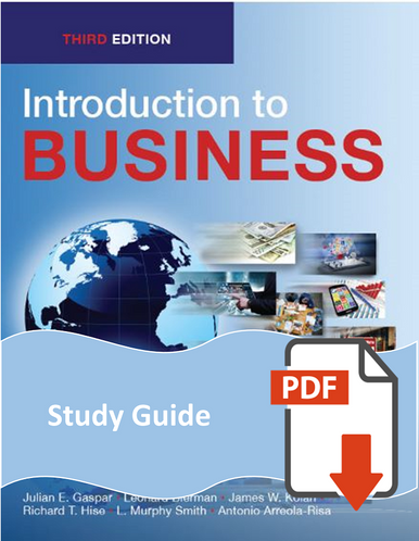 Study Guide for Introduction to Business - Textbook Media