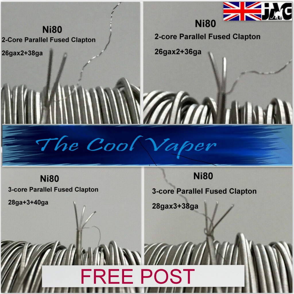 Ni80 Multi Core parallel Fused Flat Clapton Wire
