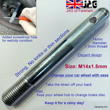 M14x1.5 Alloy wheel alignment guide tool, mount hanger pin, wheel lug ...