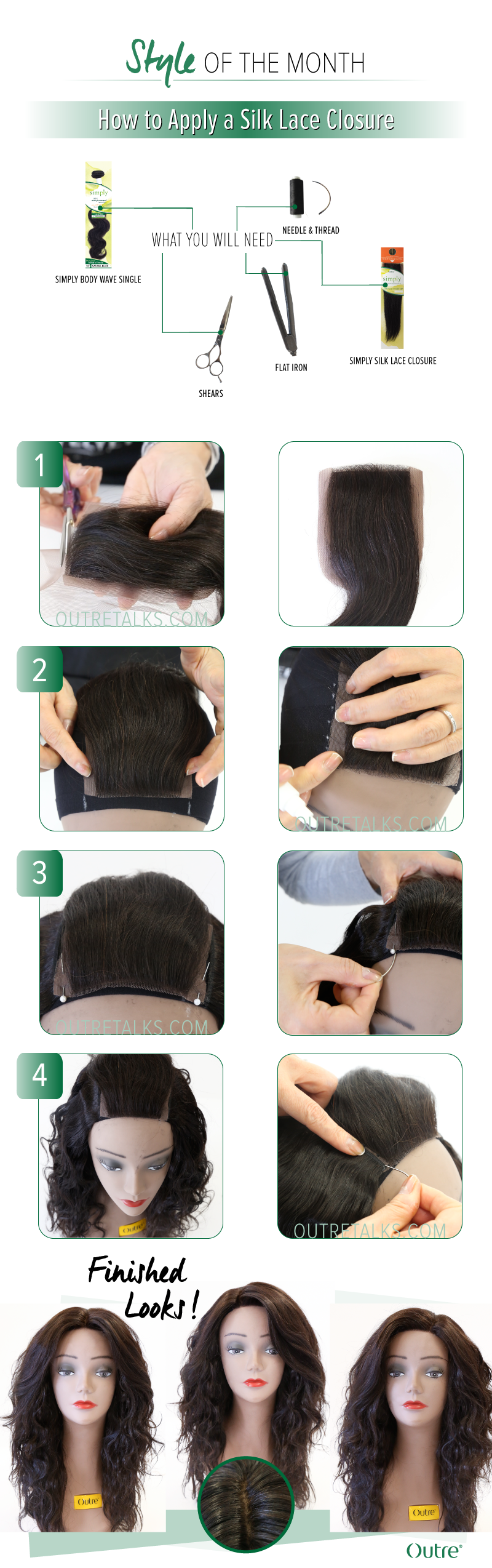 HOW TO APPLY A SILK LACE CLOSURE - Wig Extension Sale