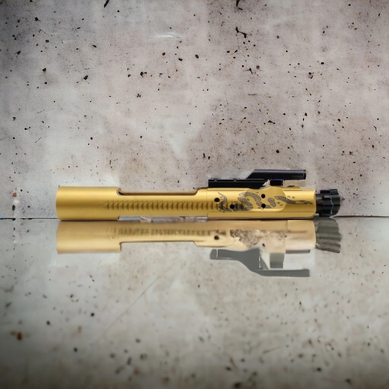A1Armory AR-15 Titanium Nitride Engraved Join Or Die Bolt Carrier Group