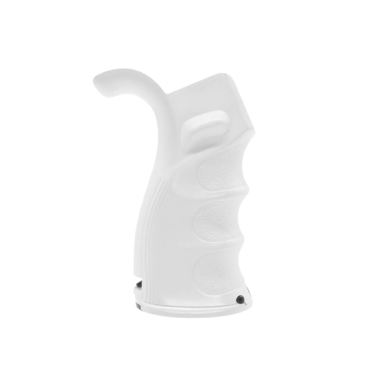 AR-15/AR-10 White Cerakote Beavertail Pistol Grip