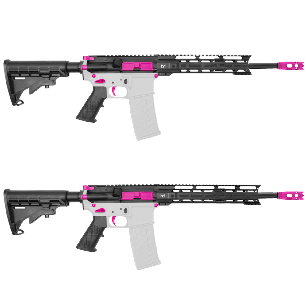 AR-15 5.56 NATO 16" Cerakote Pink Enhanced Carbine Build Kit