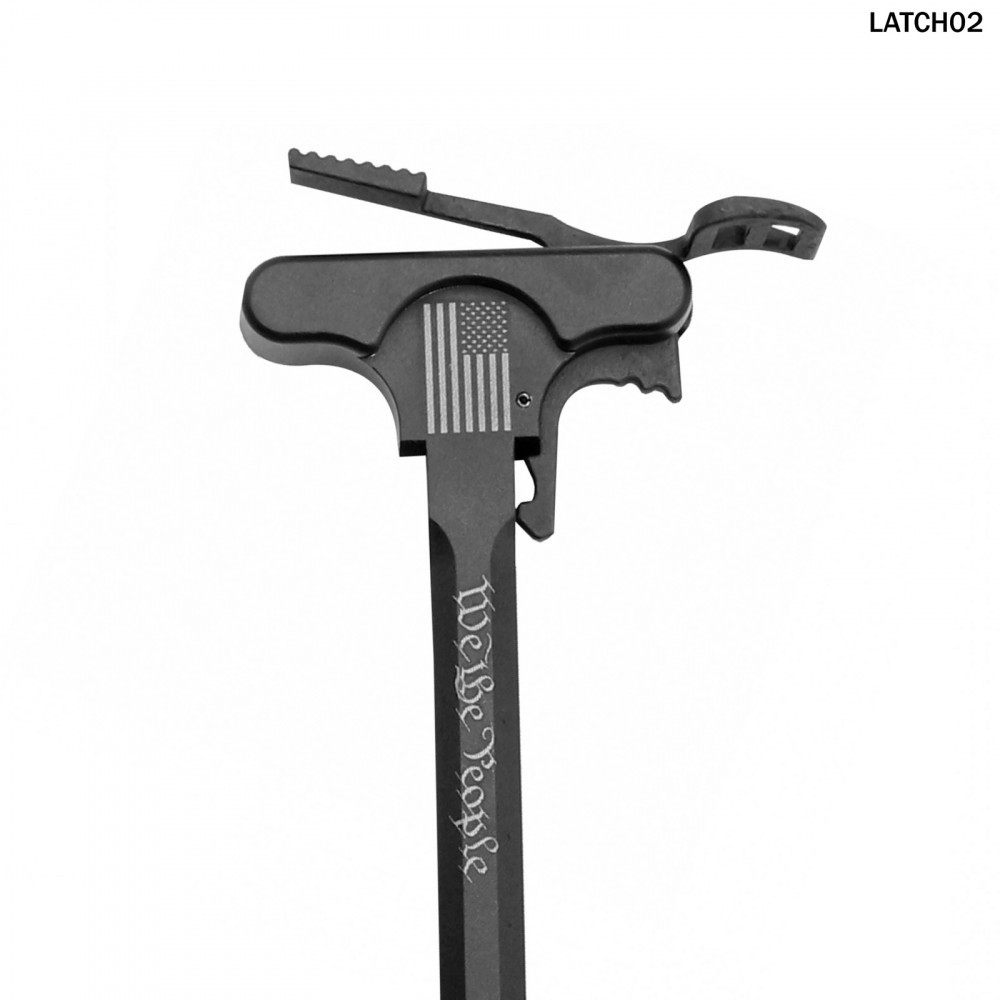 AR-15 We the People With American Flag Engraved Charging Handle