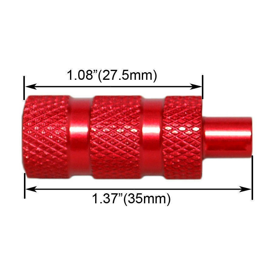 AR-15 Red Anodized Aluminum Extended Side Charging Handle Bolt
