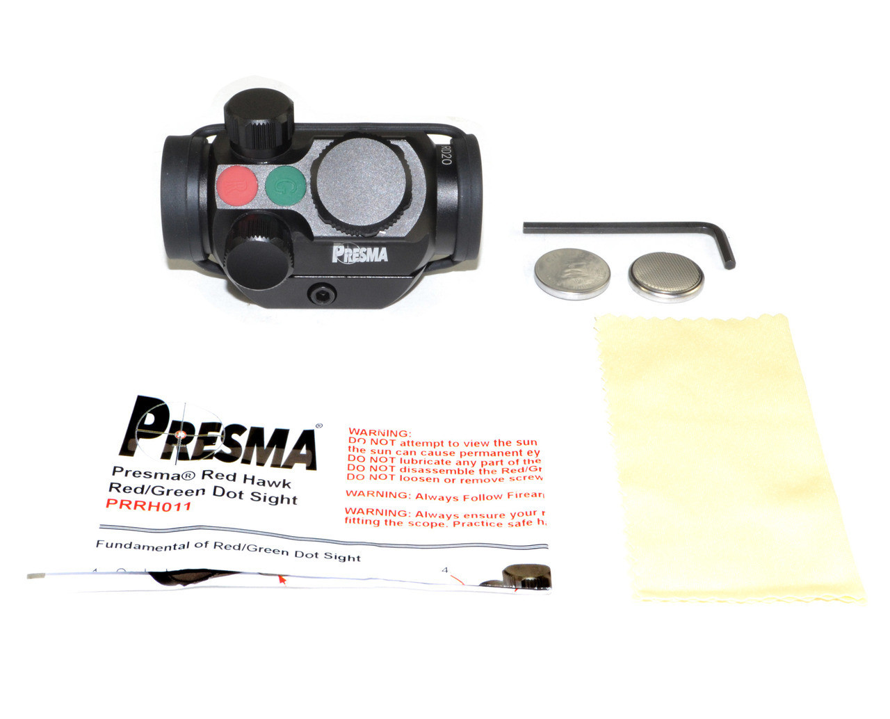 Presma® Red Hawk Series Compact Reflex Red/Green Dot Scope