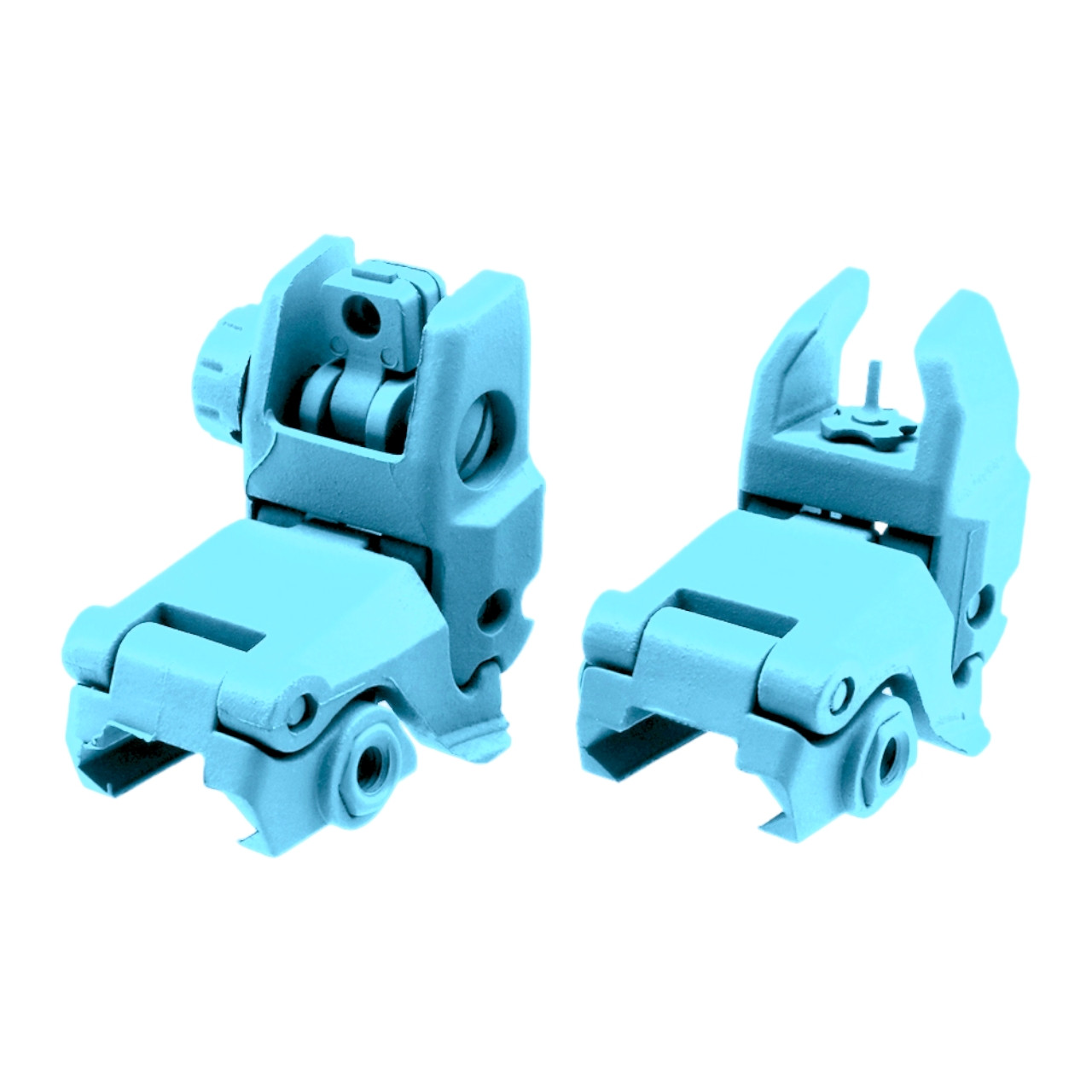 Cerakote Robins Egg Blue Polymer Front And Rear Sights