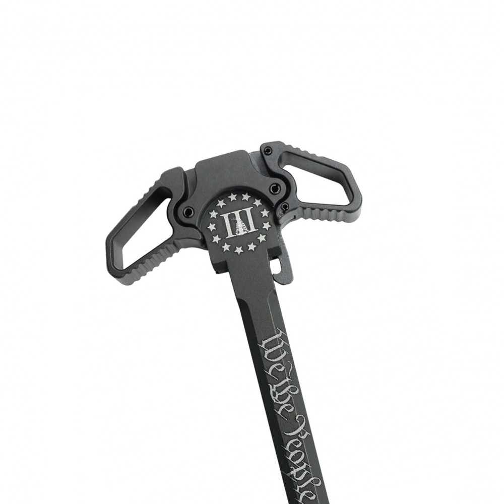 AR-15 Ambidextrous Charging Handle Engraving WE THE PEOPLE 3