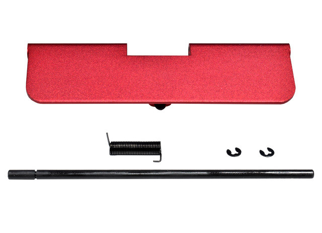 AR15 Red Aluminum Ejection Port Dust Cover Assembly