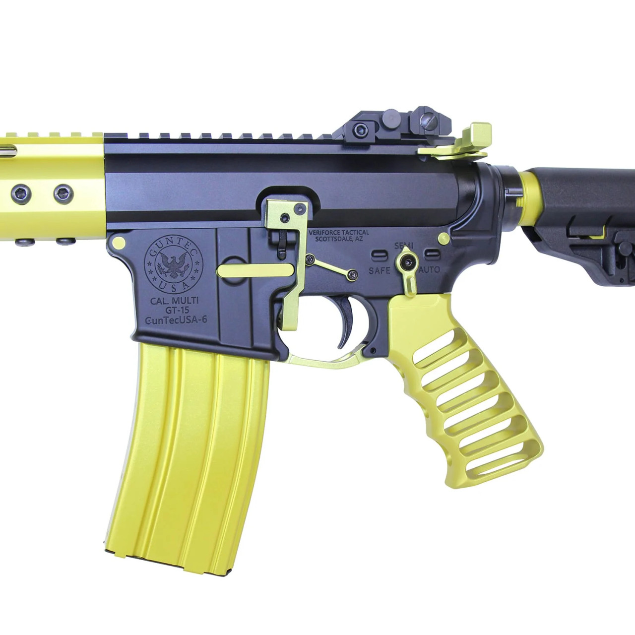 Guntec AR-15 Neon Yellow Accent Kit