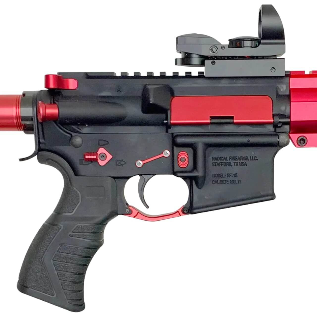 A1Armory AR-15 Anodized Red Anti-Rotation Trigger/Hammer Pin Set