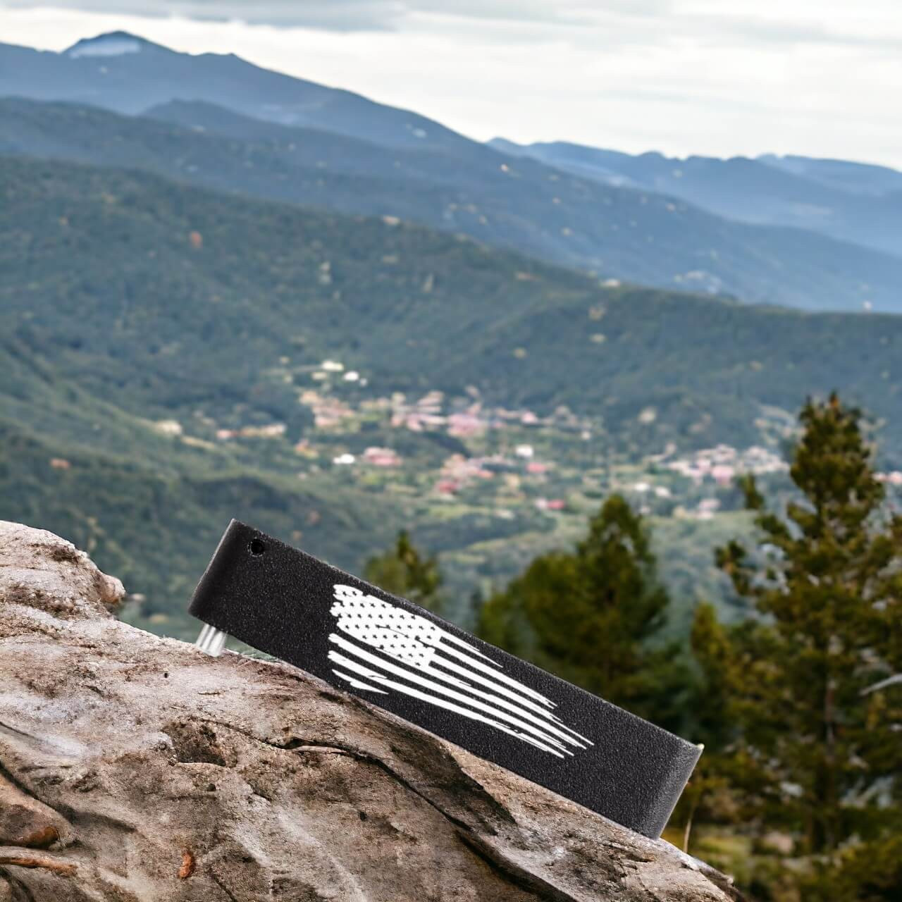 AR15 Custom Engraved Distressed Flag Trigger Guard