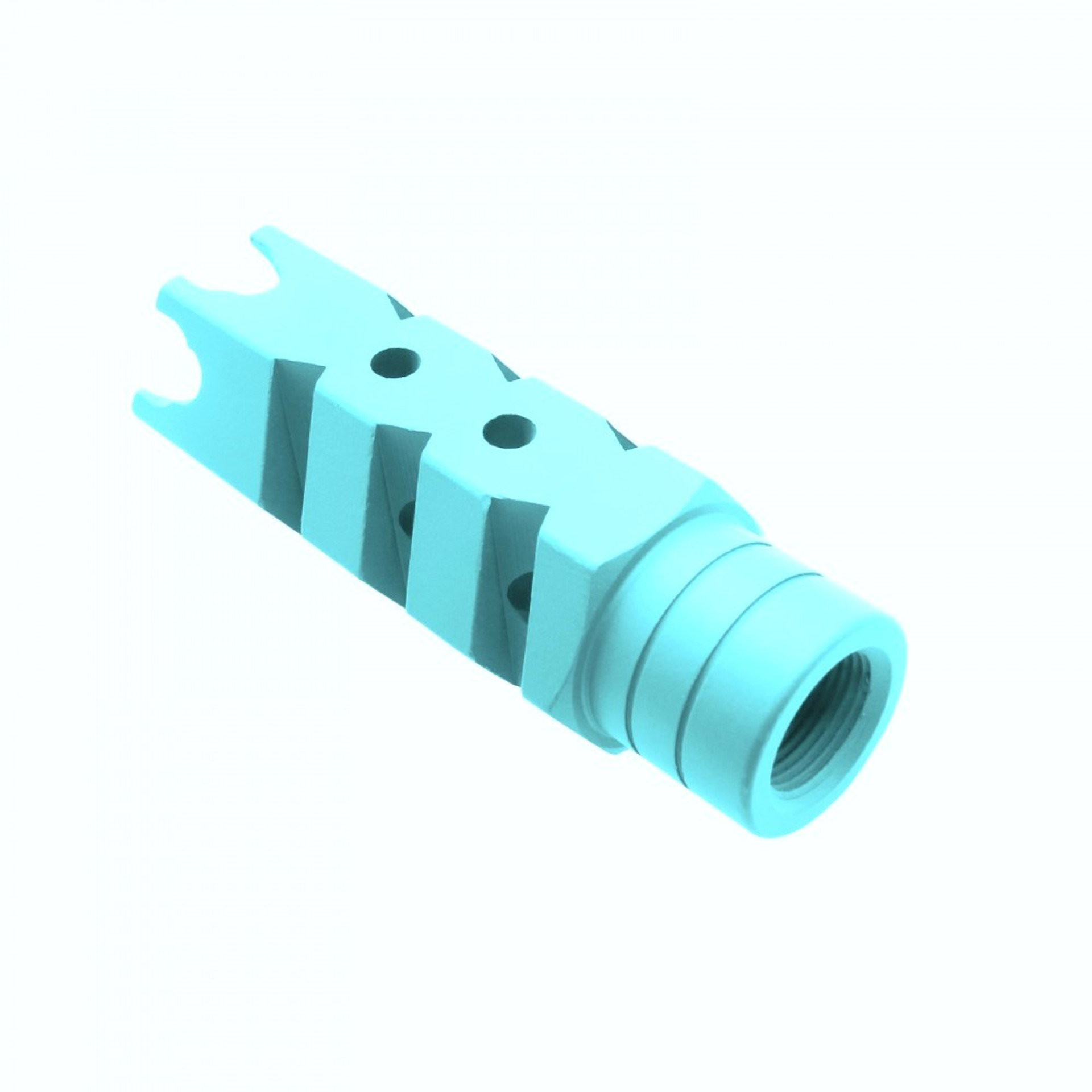 Ar 15 Robins Egg Blue Cerakote Shark Muzzle Brake