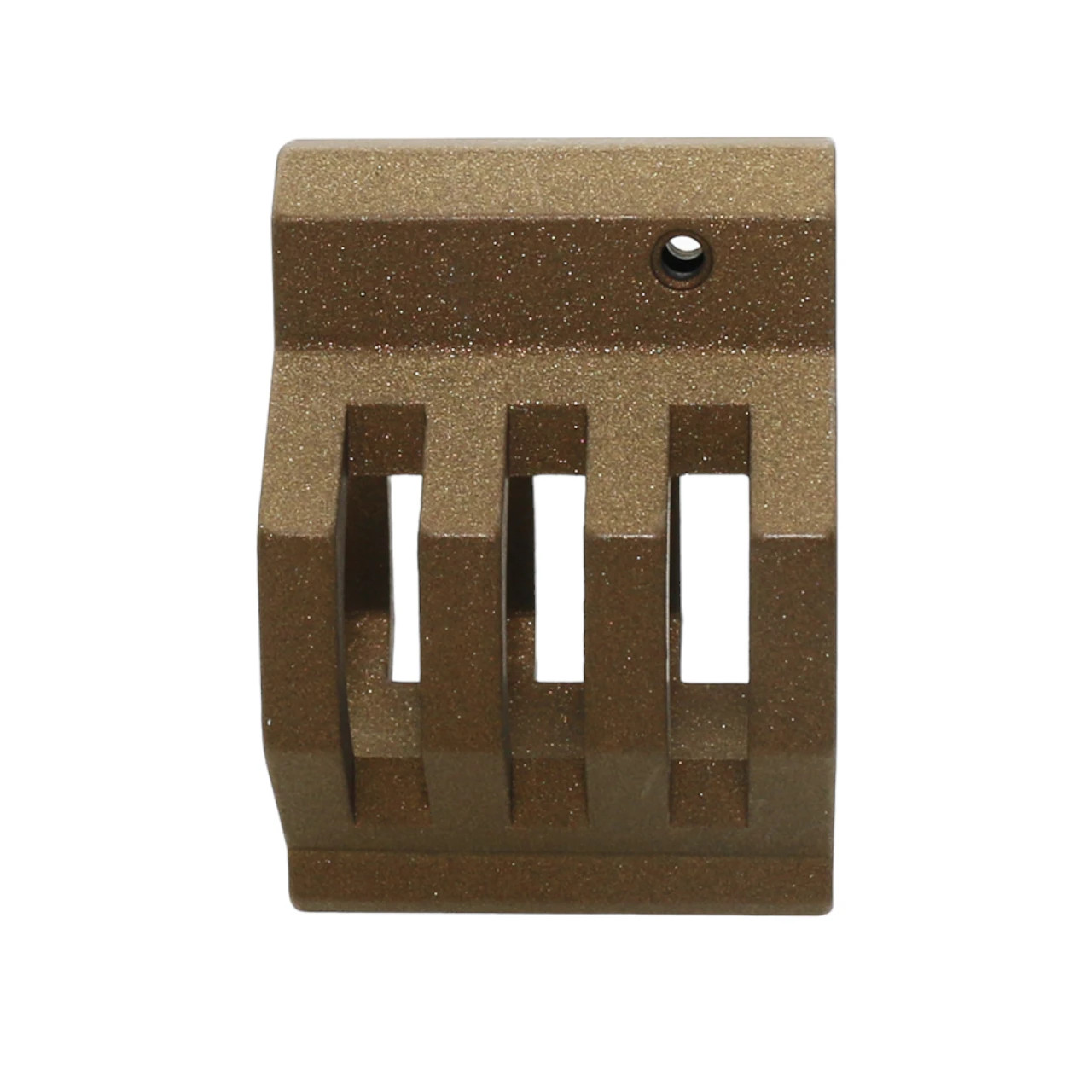 AR-15 Burnt Bronze Caged Skeletonized .750 Gas Block