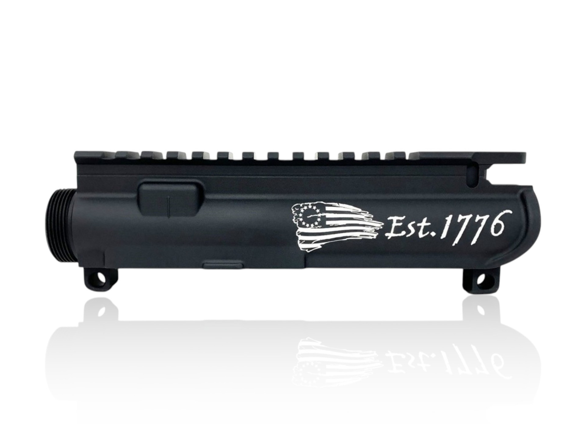 AR-15 Laser Engraved 1776 Flag Upper Receiver