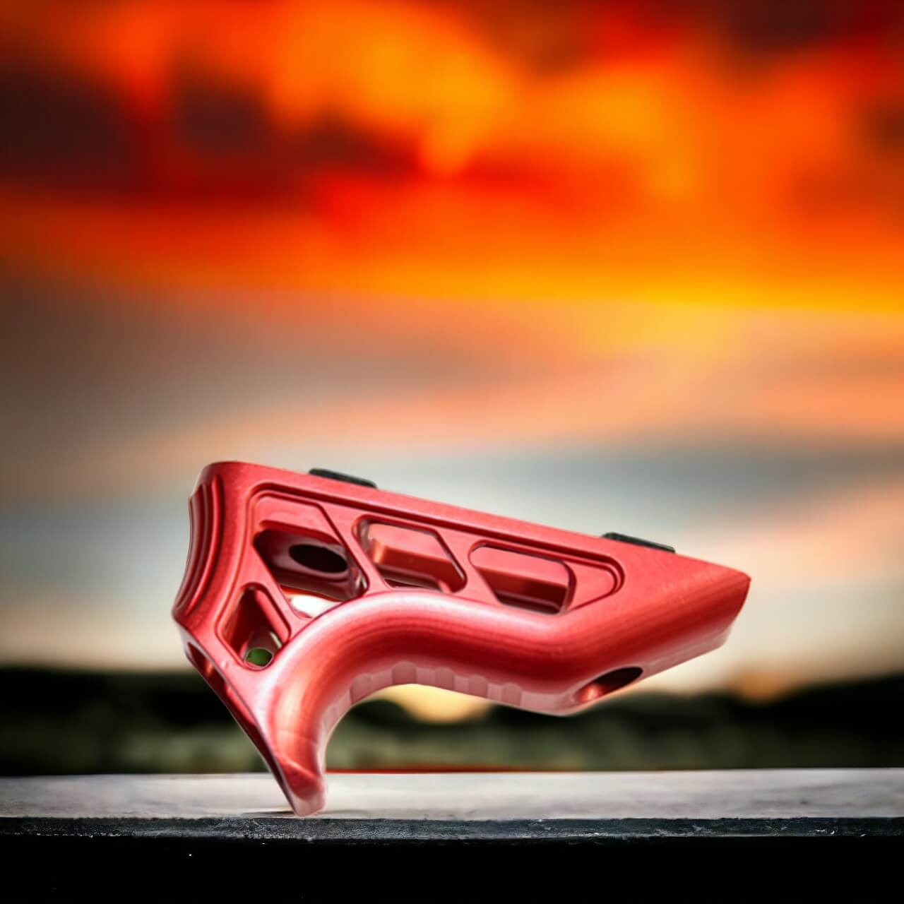 Timber Creek AR-15 Red Enforcer Mini Angled Foregrip