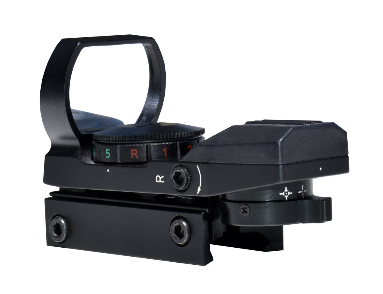 Mini Reflex Red/Green Dot Sight with 4 Reticle Patterns Picatinny Mount