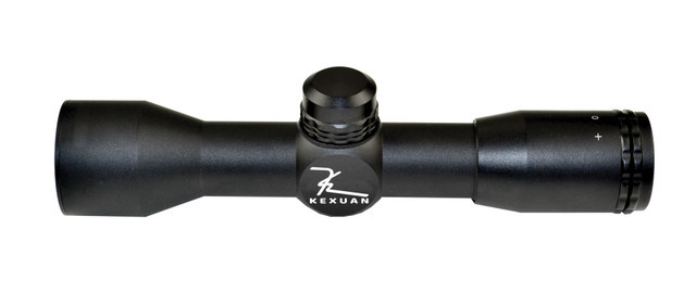 Kexuan 4X32 Compact Scope with 5 Line Reticle and 1" Picatinny Scope Rings