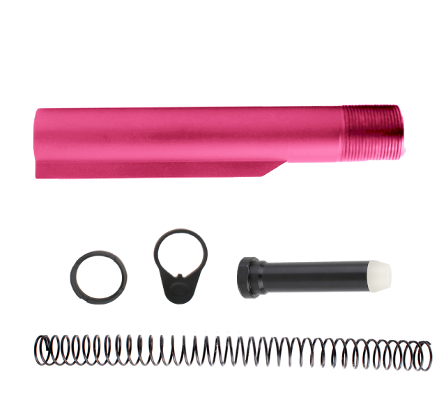AR-15 Pink Cerakote Mil Spec Buffer Tube Kit